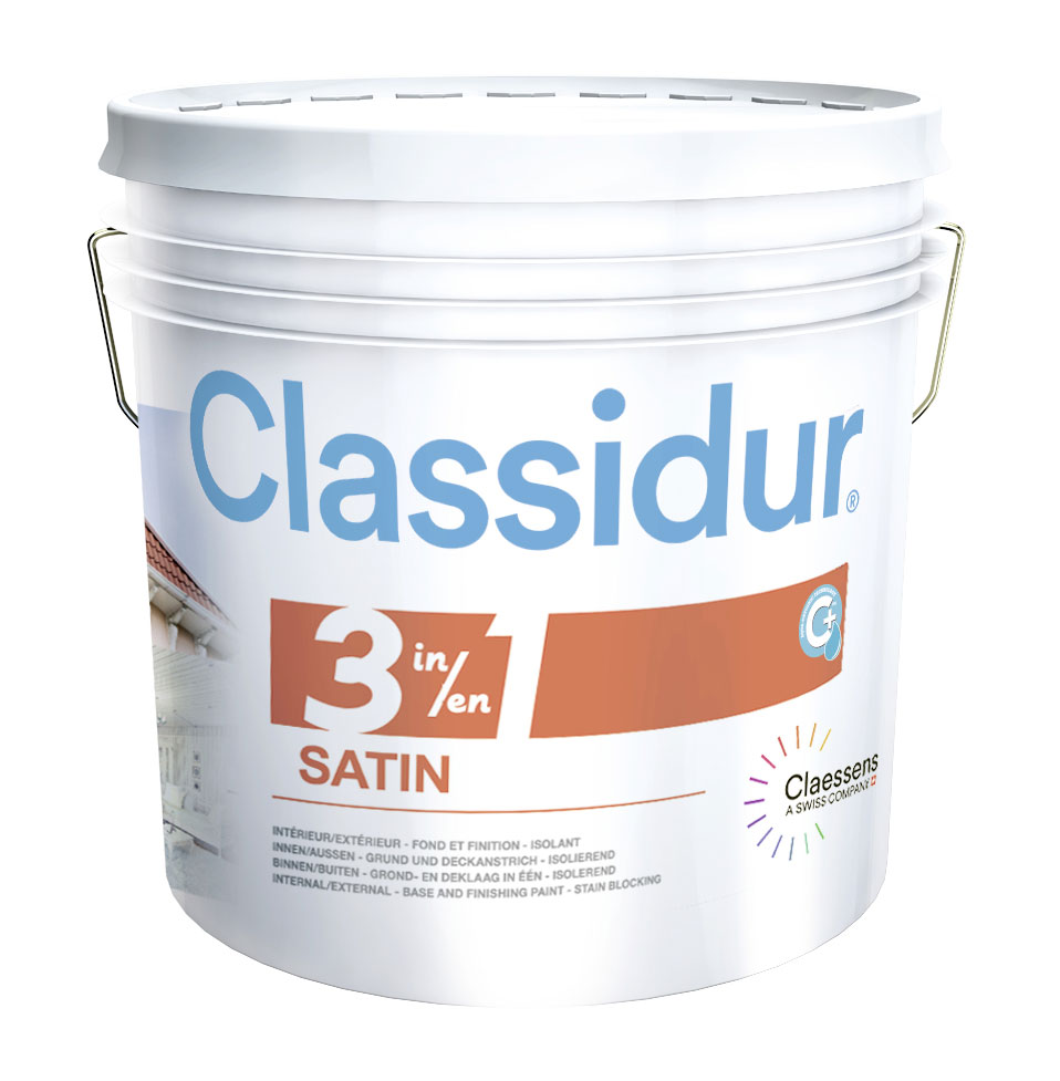 Classidur 3in1 satin weiß 2,5 l | FARBENEXPERTE24