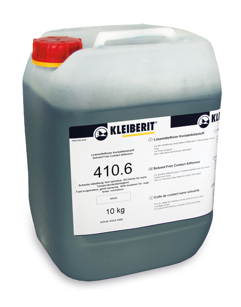 KLEIBERIT 410.6 Kontaktklebstoff, Kontaktkleber wässrig, schwarz 10 kg ...