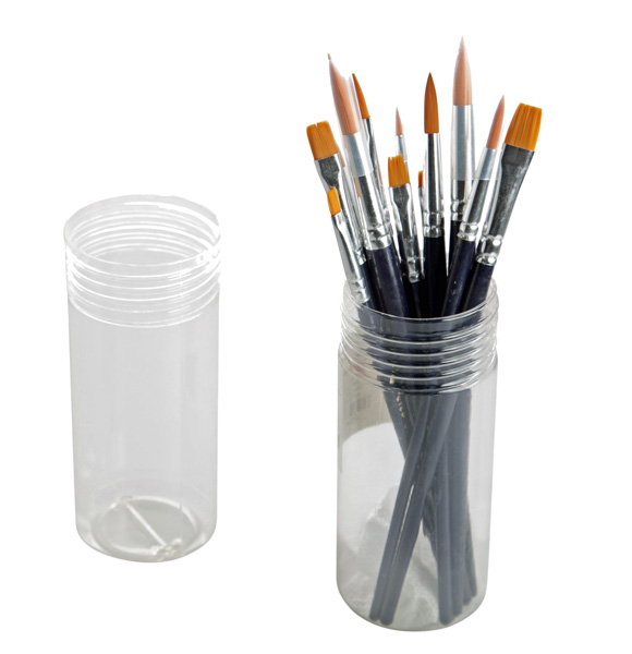 BONUM Pinselset 12-teilig in Drehpackhülse | FARBENEXPERTE24