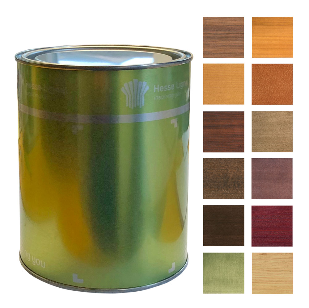 HESSE Hydrobeize BG 200xx 1 LTR BG200xxx auf Eiche | FARBENEXPERTE24