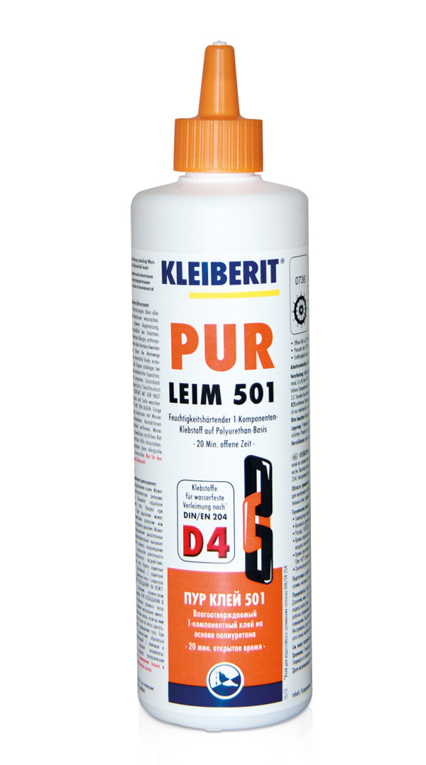 KLEIBERIT PUR Leim 501.0 1K-PUR-Klebstoff, PUR-Kleber gelblich - braun ...